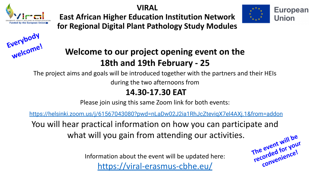 VIRAL ERASMUS Project Opening Event – VIRAL ERASMUS